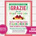 Teacher Staff Appreciation Week Italian Luncheon Invitation Printable ...