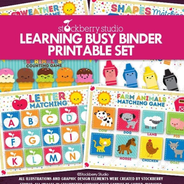 Busy Book Printable - Etsy