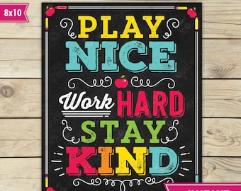 Hard Work Poster - Etsy