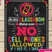 No Cell Phone Allowed Classroom Sign No Cellphone Classroom - Etsy