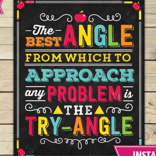 Math Teacher Classroom Poster Printable High School Classroom - Etsy