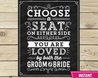 Please Seat Yourself Sign Wedding Seating Sign Modern - Etsy