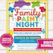 Family Paint Art Night Flyer Printable Craft (Instant Download) - Etsy