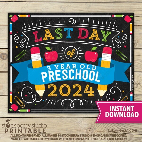 Last Day Preschool - Etsy