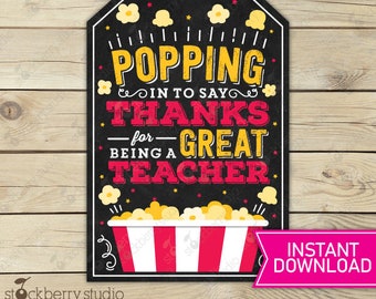 Popcorn thank you | Etsy