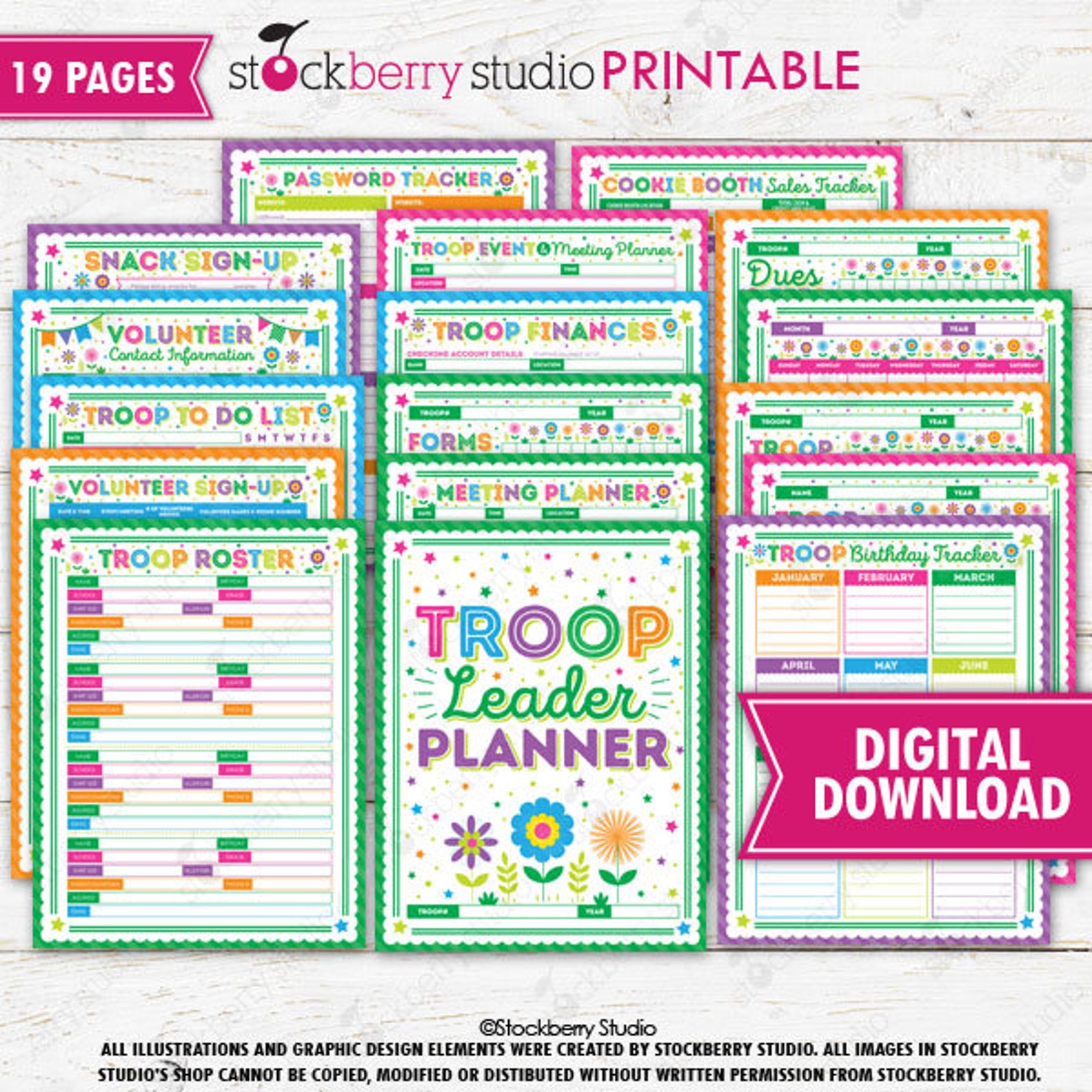 Troop Leader Planner Meeting Binder Organizing Binder Scout - Etsy