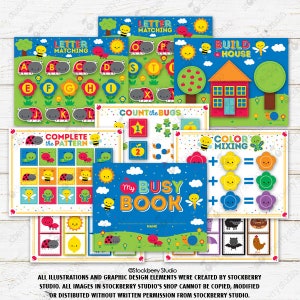 Busy Book Pages - Etsy