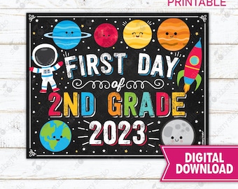 Girl First Day of Kindergarten Sign 1st Day of School - Etsy