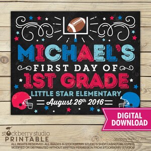 Shark First Day of School Sign Printable Shark 1st Day of School Sign ...