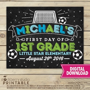 Shark First Day of School Sign Printable Shark 1st Day of School Sign ...