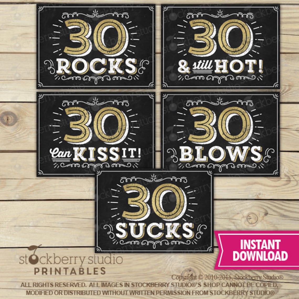 30th Birthday Signs Printable 30th Birthday Party 30th | Etsy