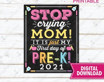 Stop Crying Mom Sign | Etsy