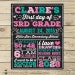 Girl First Day of School Chalkboard Sign 1st Day of School Back to ...