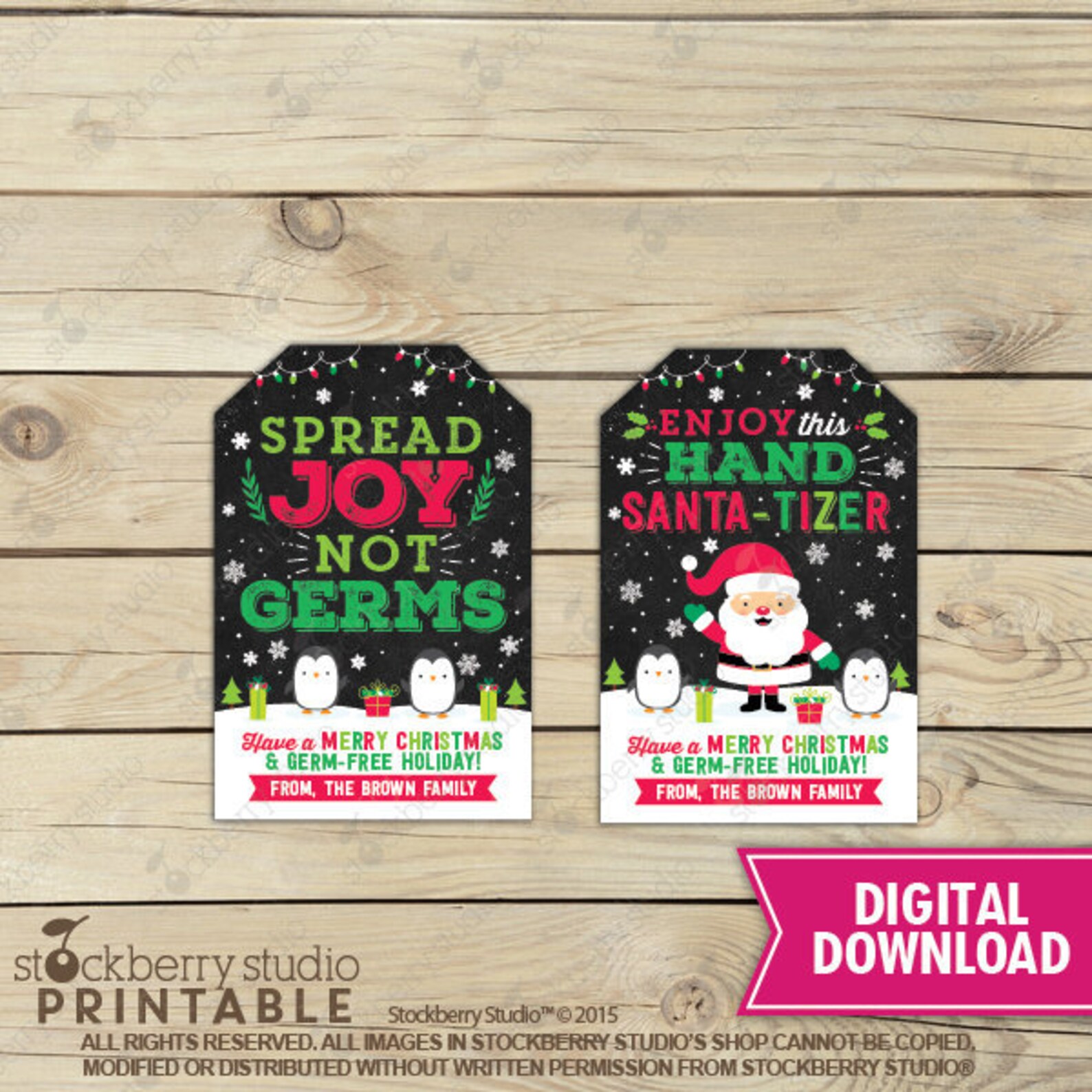 Christmas Soap Tags Printable Holiday Soap Labels Christmas Teacher ...
