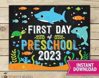 First Day or Last Day of Kindergarten Sign Boy First Day of - Etsy