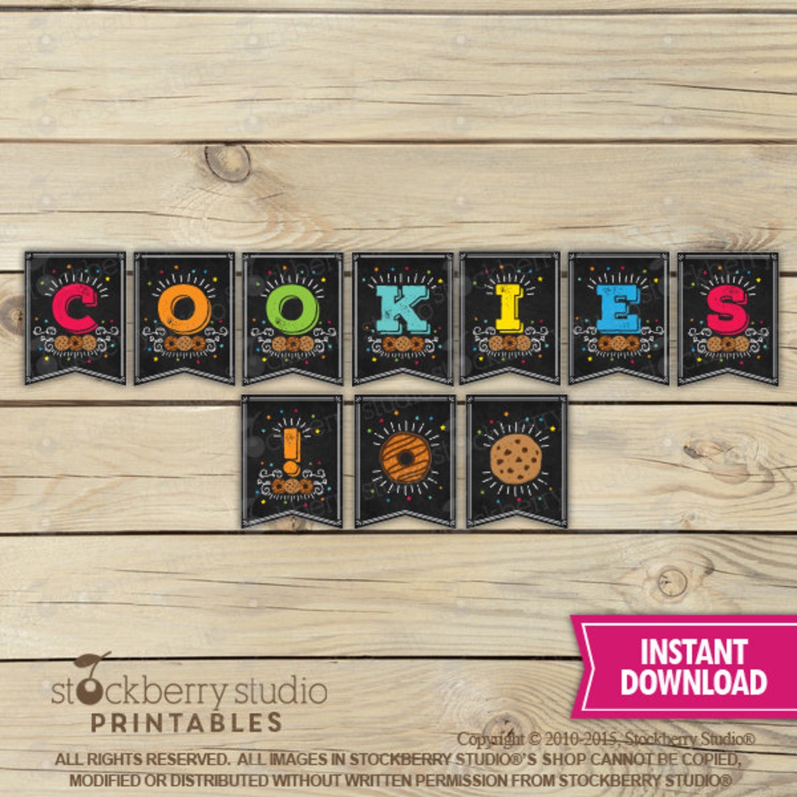 Cookie Booth Banner Printable Cookie Booth Decorations - Etsy