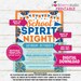 School Spirit Night Party Flyer Printable Homecoming Week - Etsy