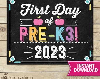 Preschool Graduation Sign Printable Last Day of Preschool Sign - Etsy