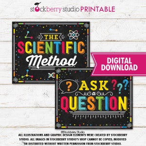 Scientific Method Poster Set Teacher Classroom Rules Decor Posters ...