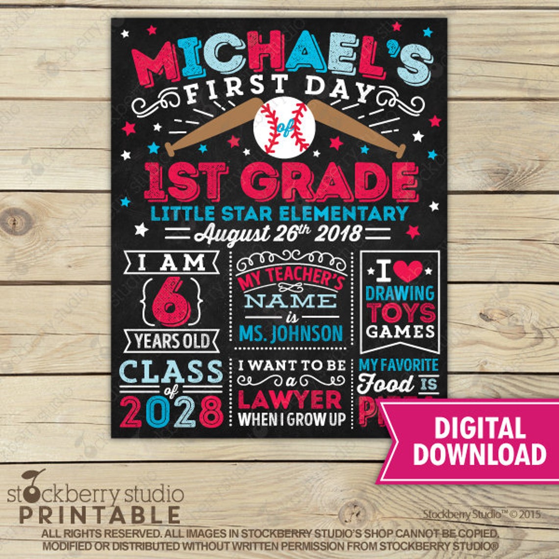 Girl First Day of School Sign Princess Back to School Sign - Etsy