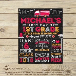 Farm First Day of School Sign Boy 1st Day of School Sign Barnyard Back ...