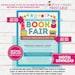 Book Fair Flyer Printable Template Library School Sale Literacy ...