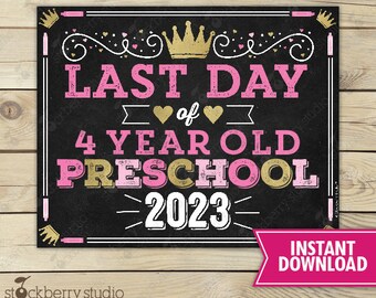 I Survived Preschool Sign Editable Last Day of School - Etsy