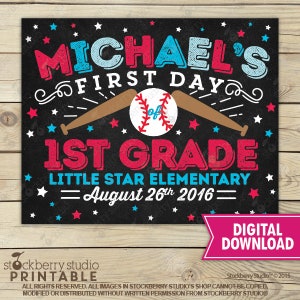 Shark First Day of School Sign Printable Shark 1st Day of School Sign ...