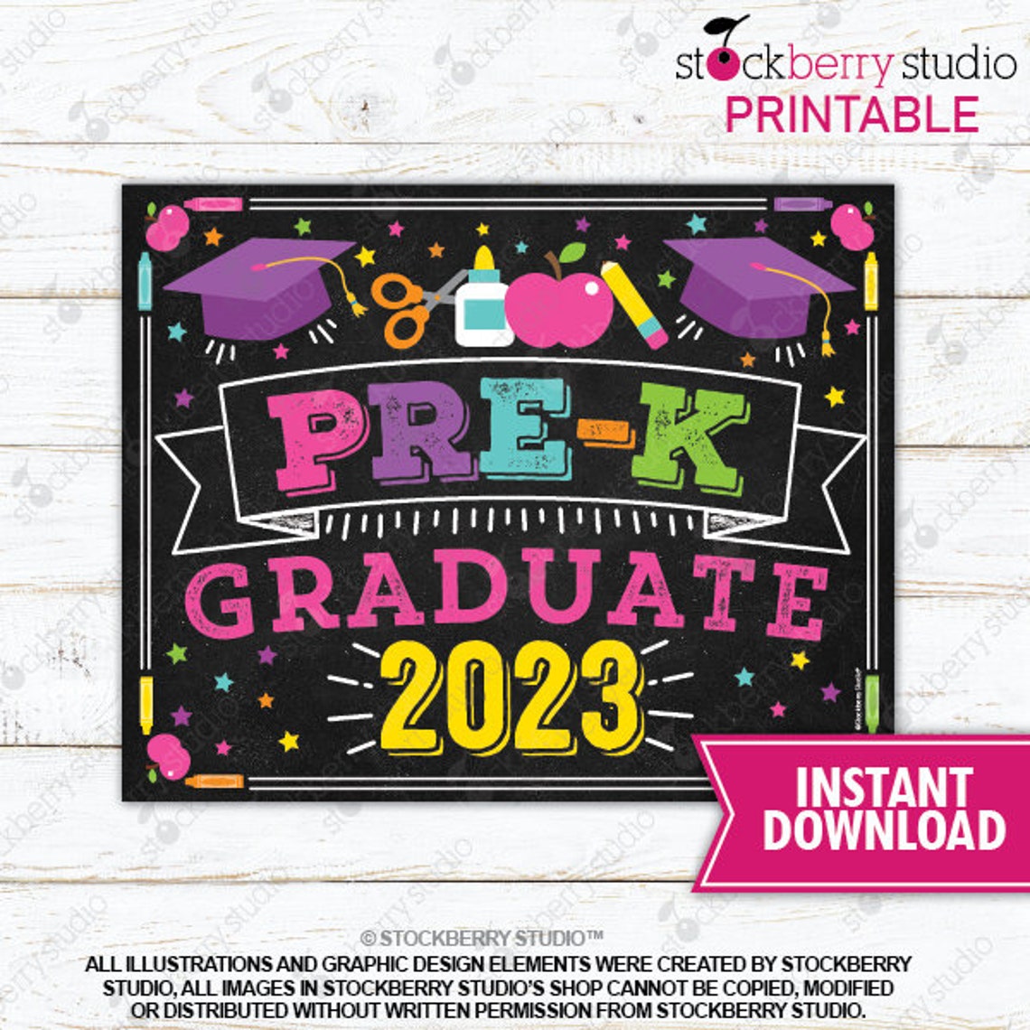 Girl Prek Graduation Sign Printable Last Day of Pre-k Sign - Etsy