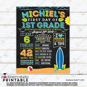 Unicorn First Day of School Sign Rainbow First Day of School Chalkboard ...