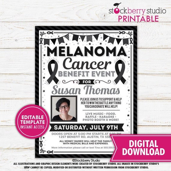 Cancer Fundraiser Flyer Template