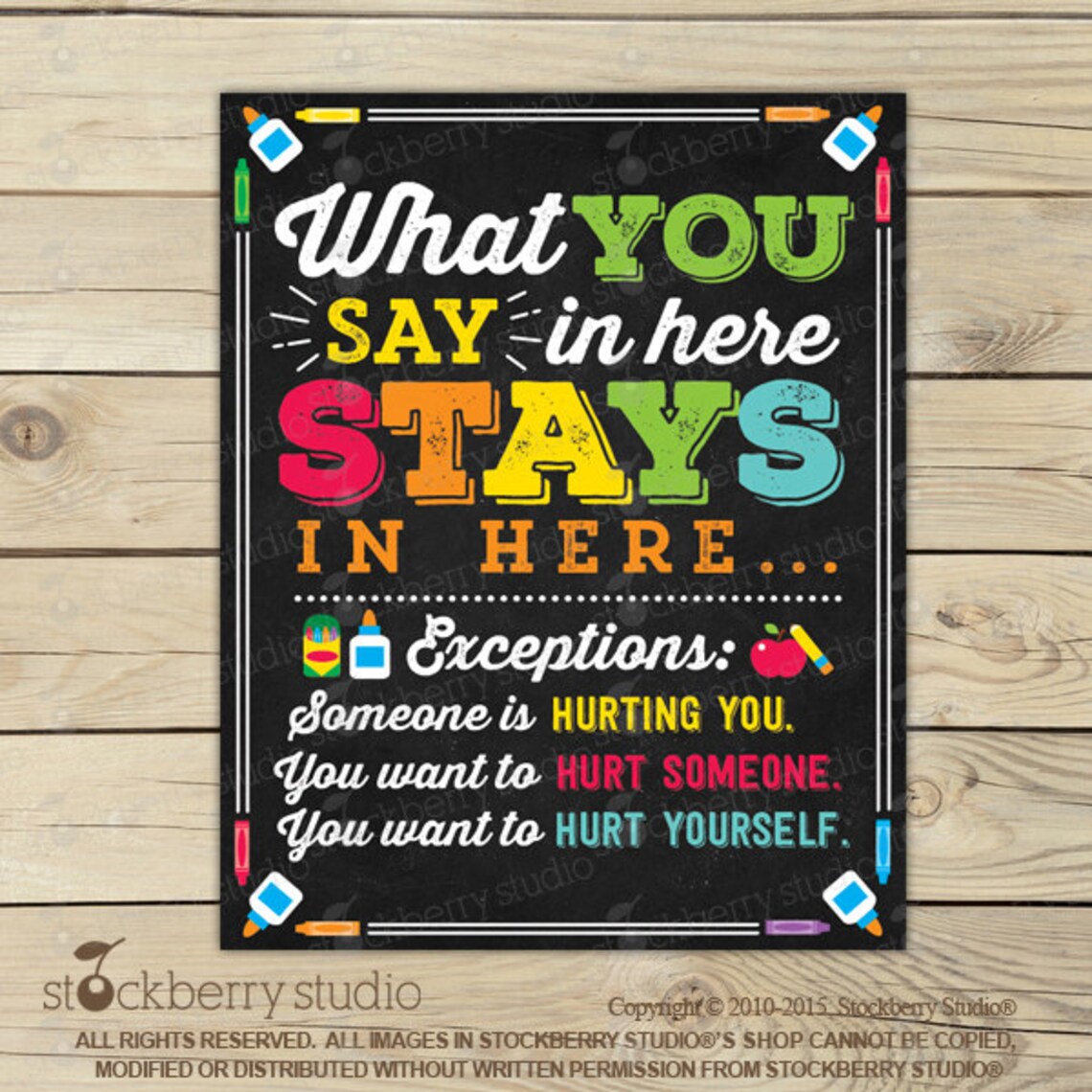 What You Say in Here Stays in Here Sign School Counselor Decor - Etsy