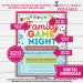 Family Game Night Flyer Printable Festival Fundraiser PTA PTO School ...