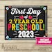 First Day of 2 Year Old Preschool Sign Printable 1st Day of Preschool ...