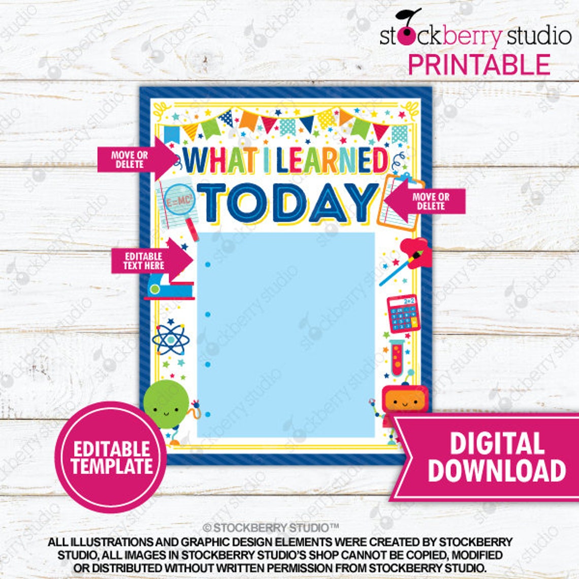 Family Steam Night Flyer Printable Tech Math Science Educational PTO ...