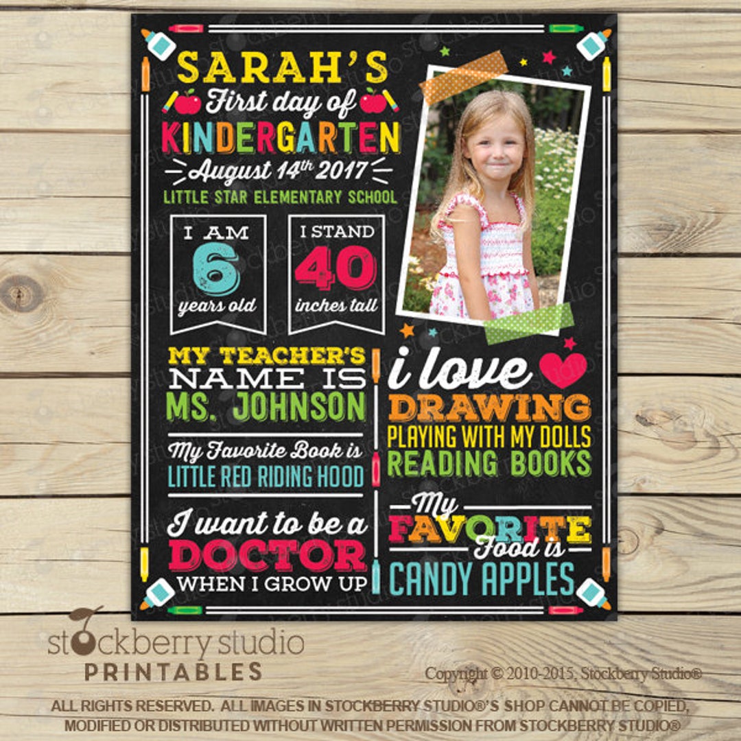 First Day of School Sign Printable Back to School Sign Boy First Day of ...