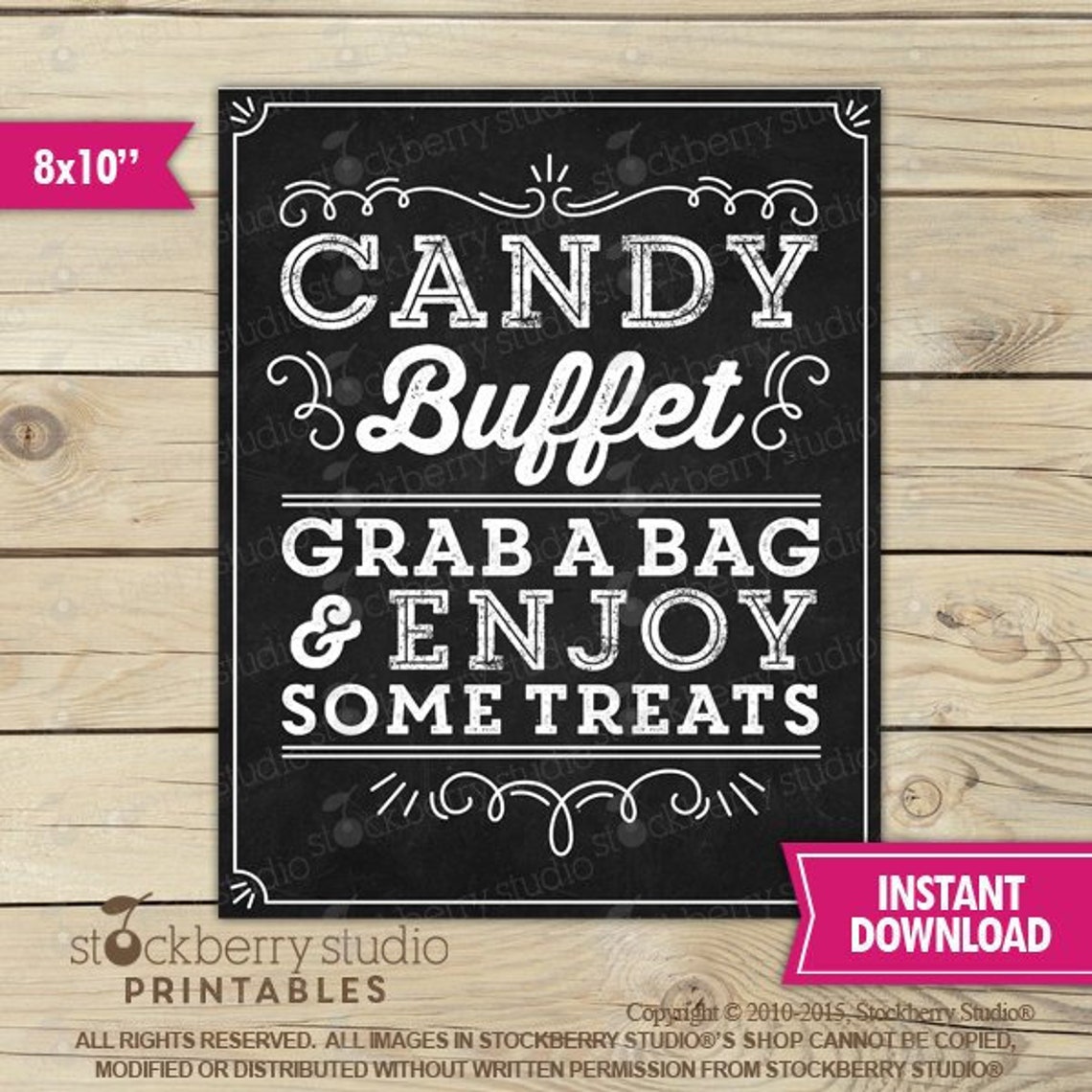 Candy Buffet Sign Printable Graduation Candy Bar Sign Grab a - Etsy