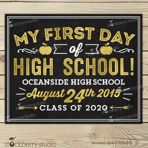 Last Day of Senior Year Sign Printable - Last Day of High School ...