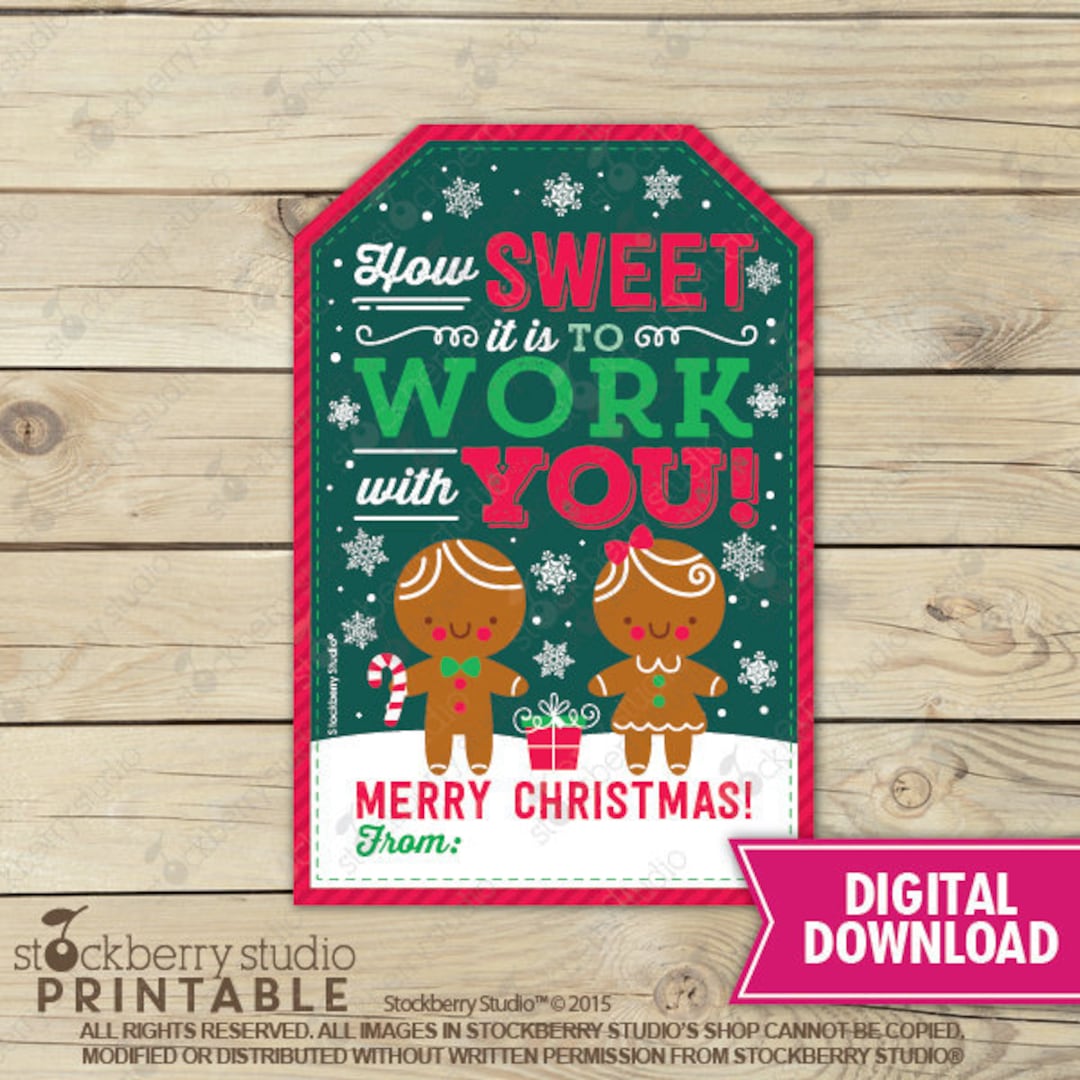 Christmas Staff Gift Tag Christmas Coworker Gift Tags How Sweet It is ...