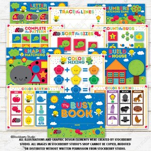 Busy Book Pages - Etsy