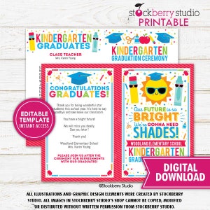 Kindergarten Graduation Program Future is so Bright Prekindergarten ...