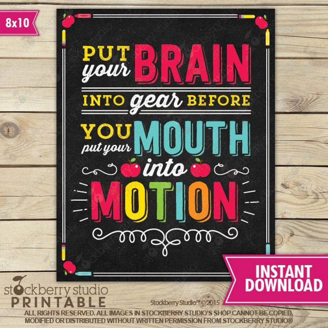 Motivational Poster Classroom Decor Printable Teacher Printables ...