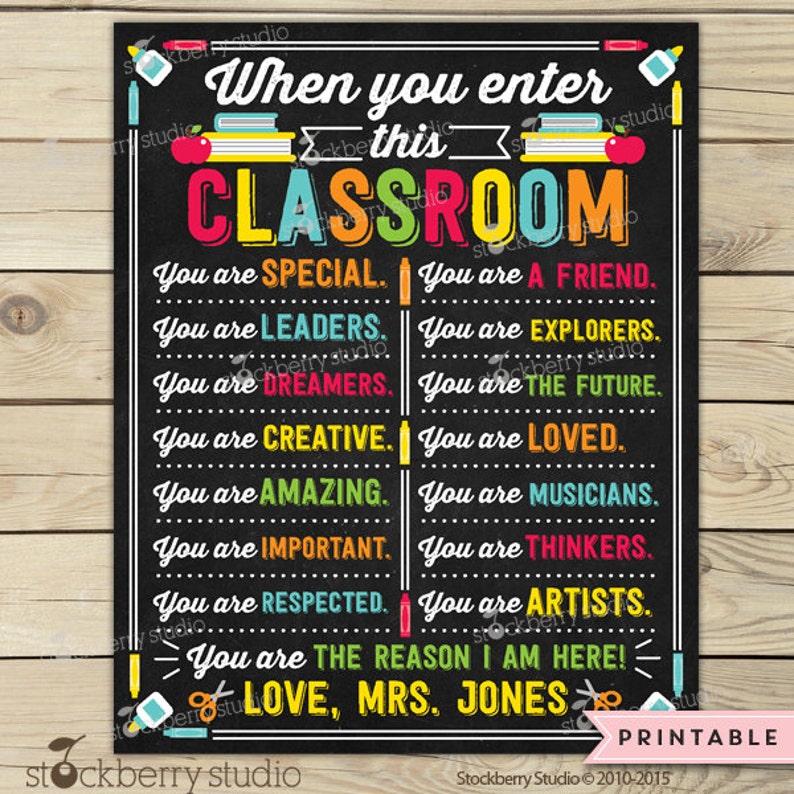 Classroom Decor Classroom Sign Classroom Printables - Etsy