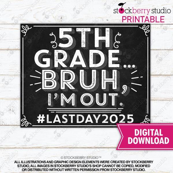 5th Grade Sign' - Etsy