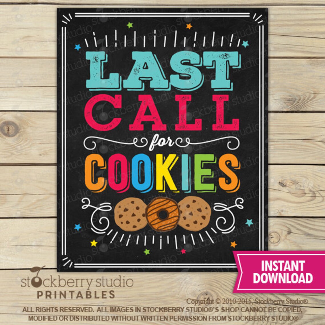 Last Call for Cookies Sign Cookie Booth Sign Cookie Booth | Etsy