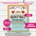 Basketball Fundraiser Flyer Printable Tournament School PTO PTA Benefit ...