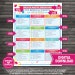 PTA PTO Monthly Calendar Printable School Year Fundraiser Event Handout ...