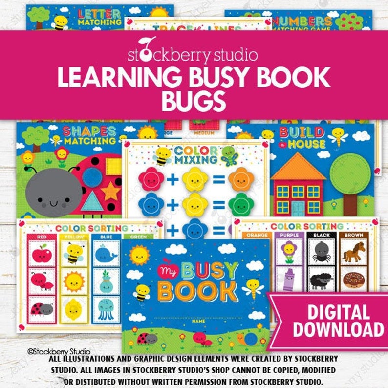 Kindergarten Busy Book | Etsy