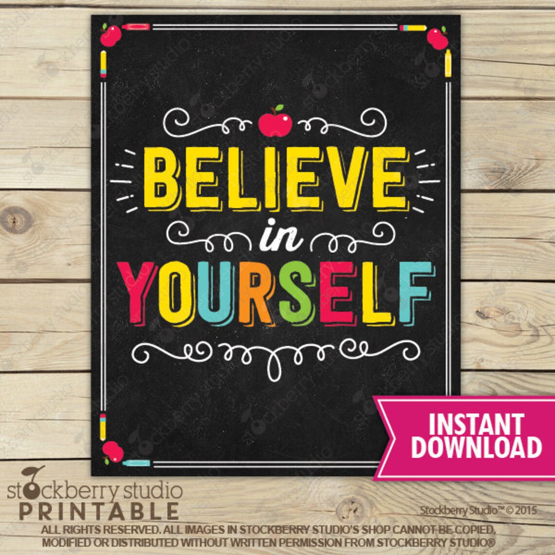Believe in Yourself Classroom Decor Counseling Office - Etsy