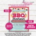 BBQ Fundraiser Flyer Barbeque Cookout Event Invitation Company Grill ...